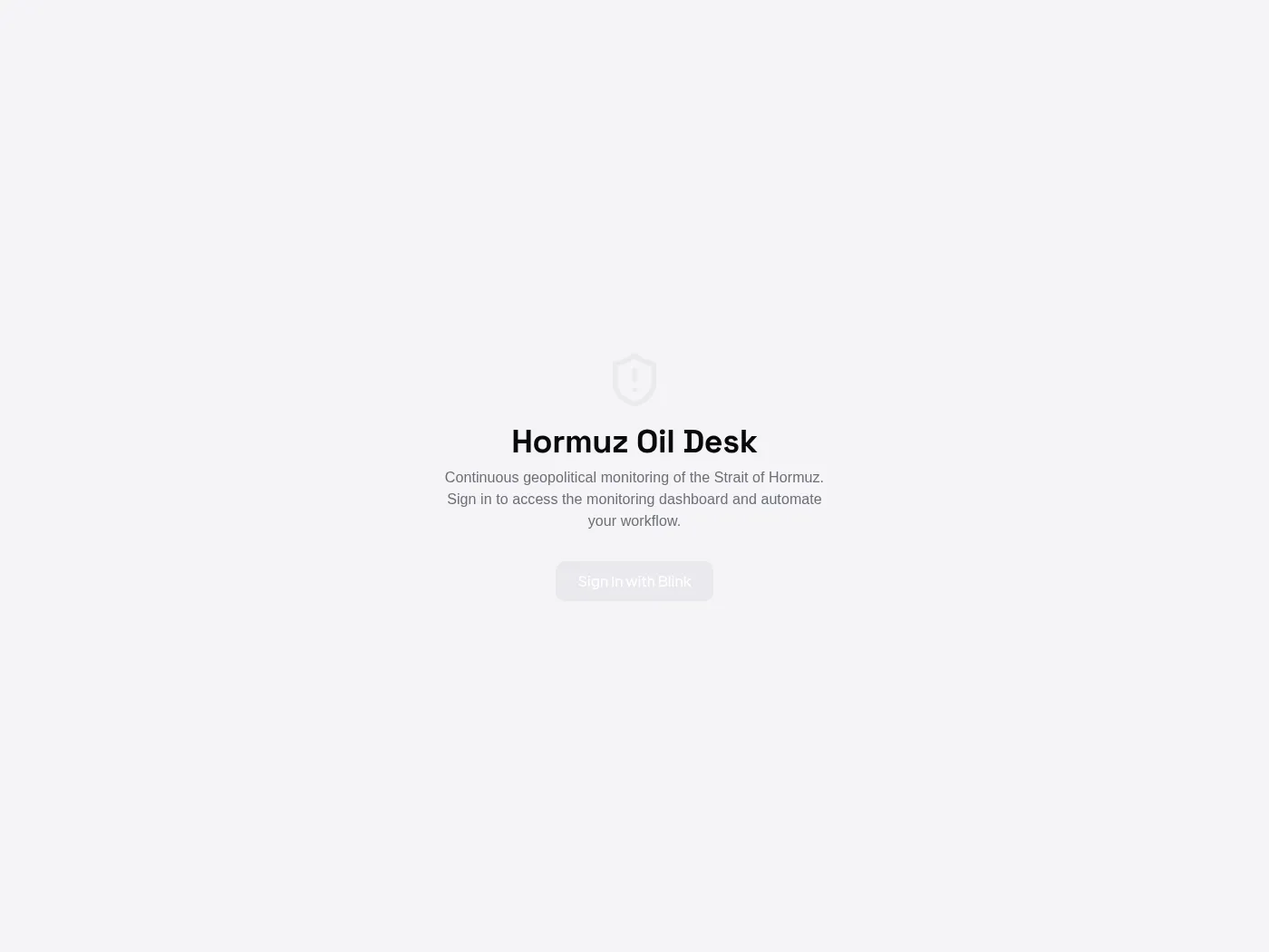 Hormuz Oil Desk
