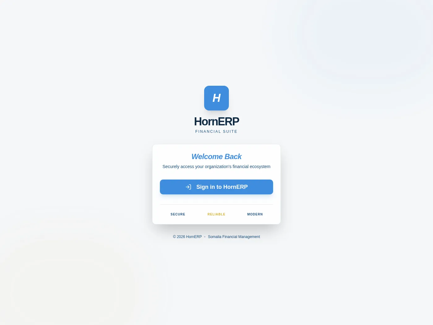 HornERP Financial Suite