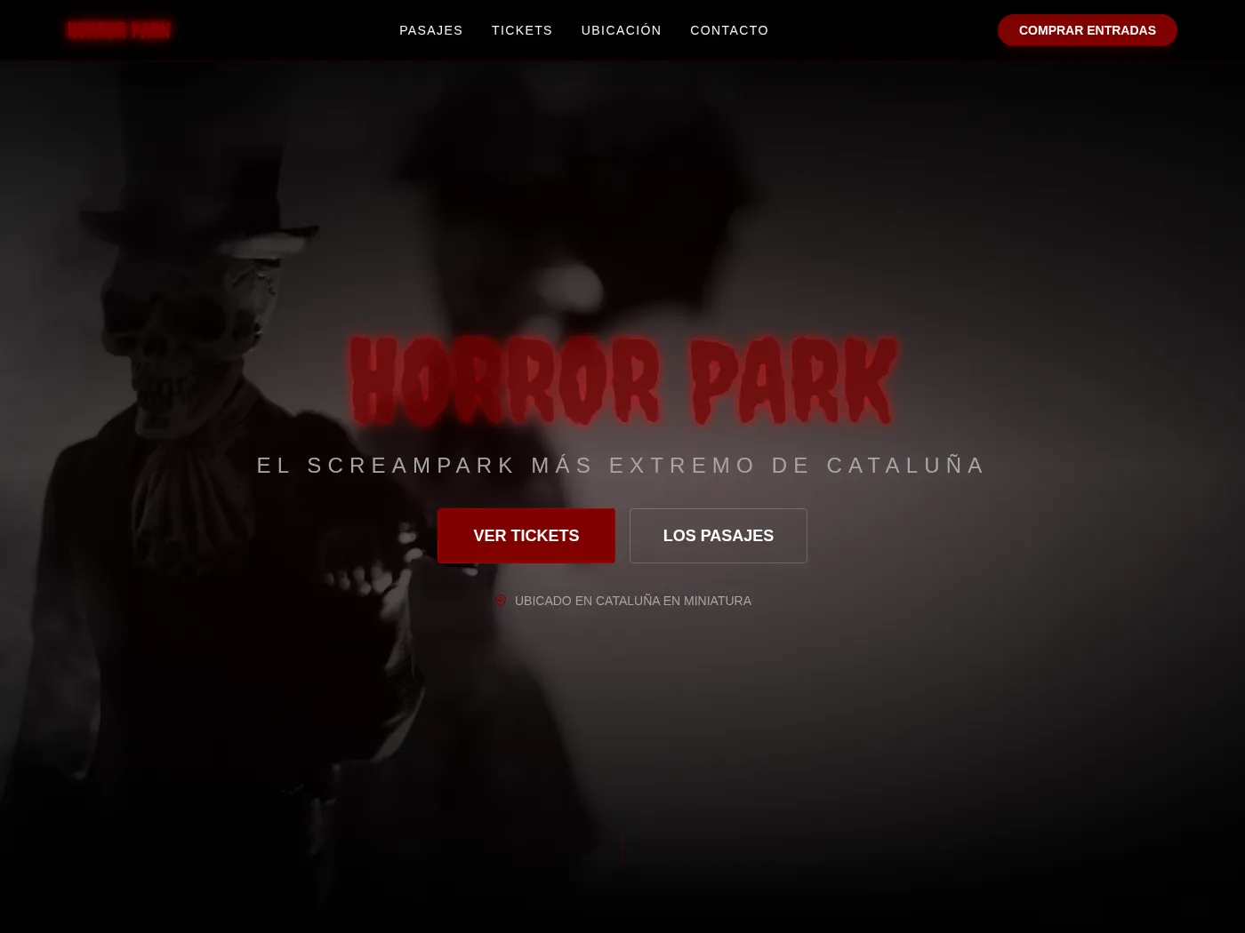 Horror Park Web Experience