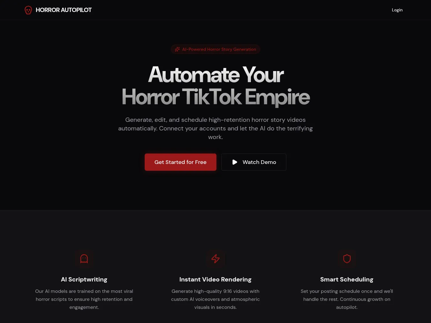 Horror TikTok Autopilot