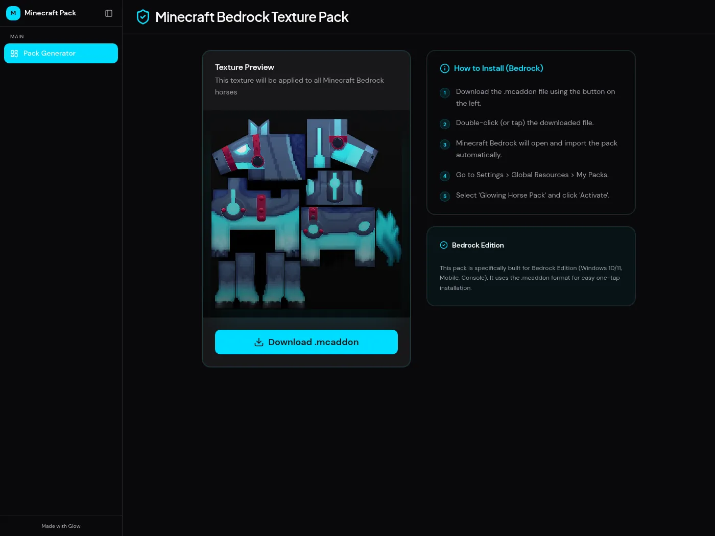 Custom Horse Texture Pack