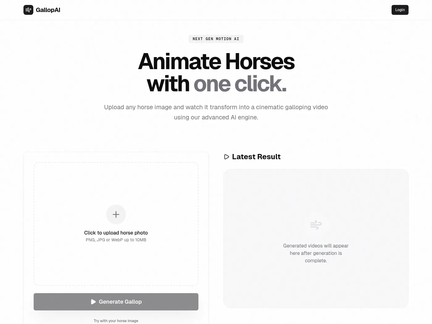 Running Horse Generator