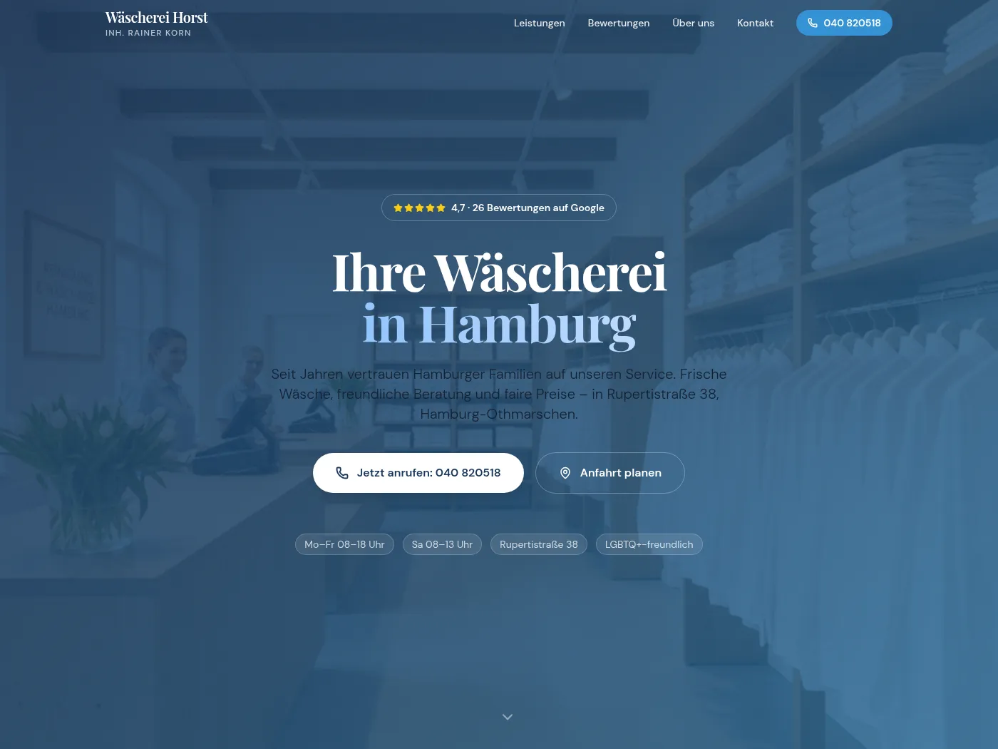 Horst Laundry Web Launch