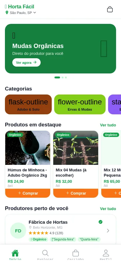 Horta Fácil App