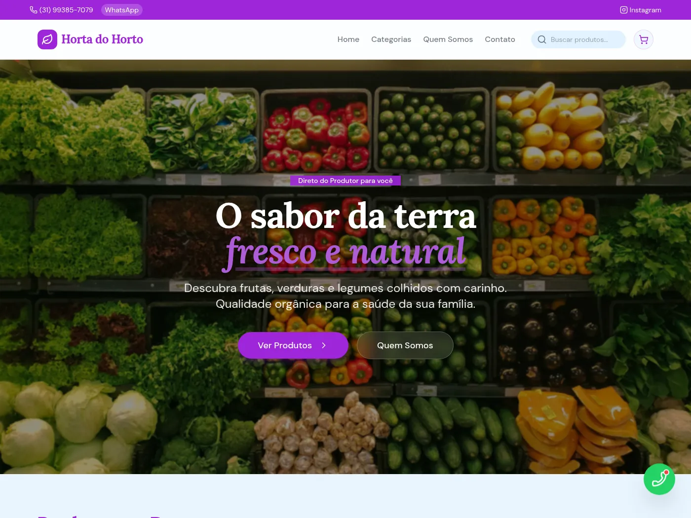 Horta do Horto Website
