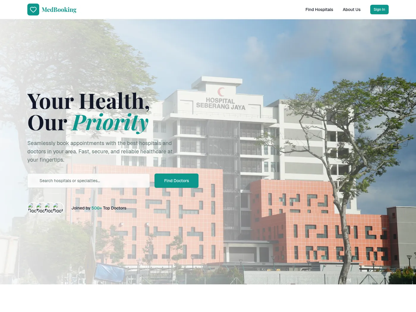 Hospital Booking Portal