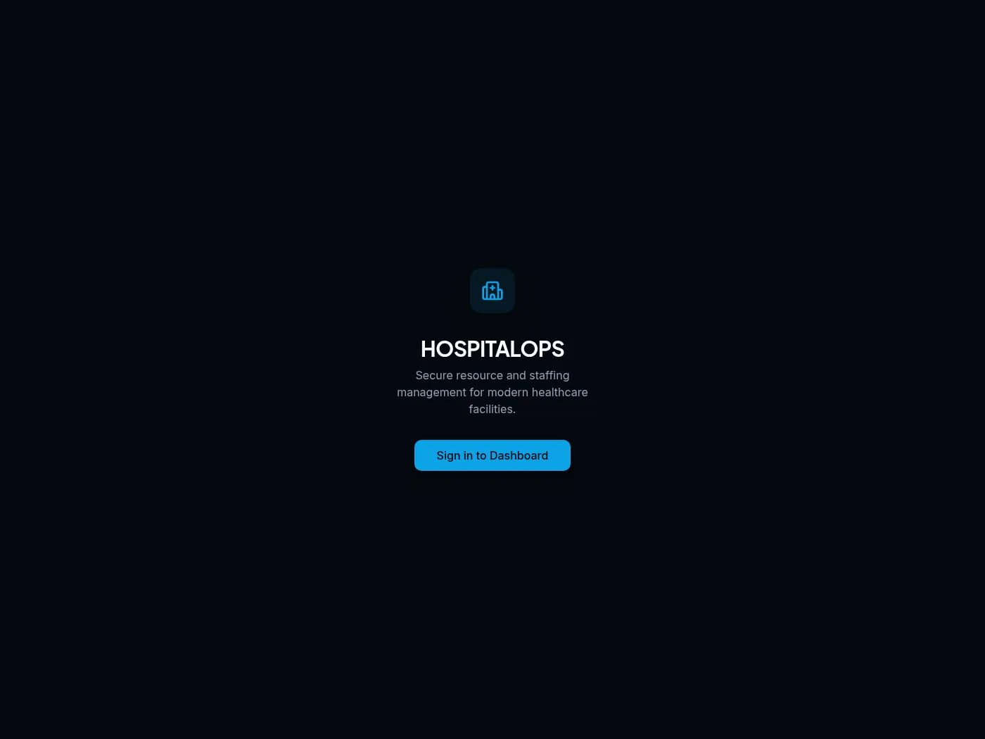 HospitalOps Dashboard