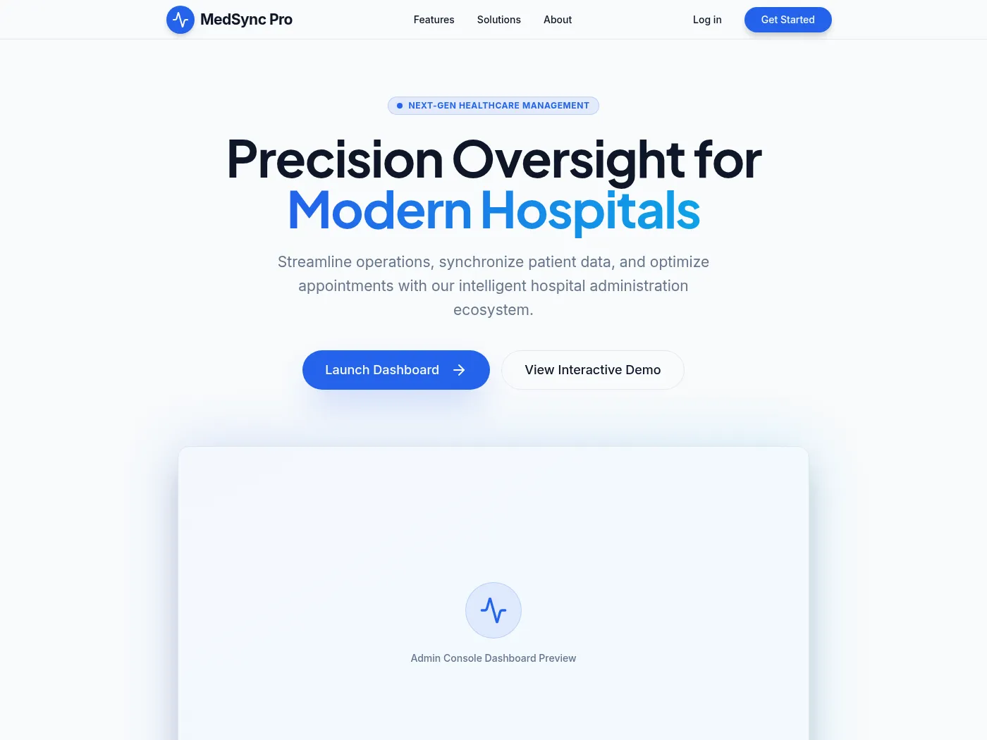 Hospital Dashboard Pro