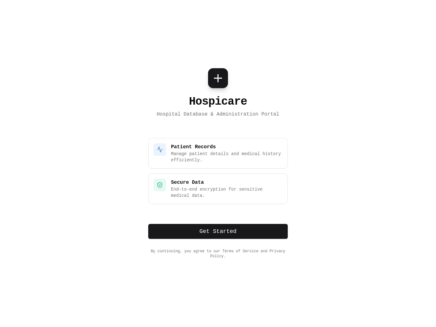 Hospital Data Portal