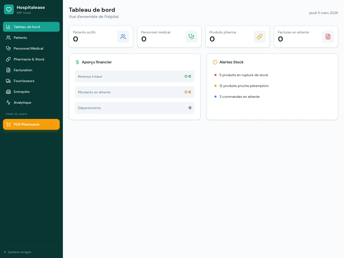Hospitalease ERP Cloud