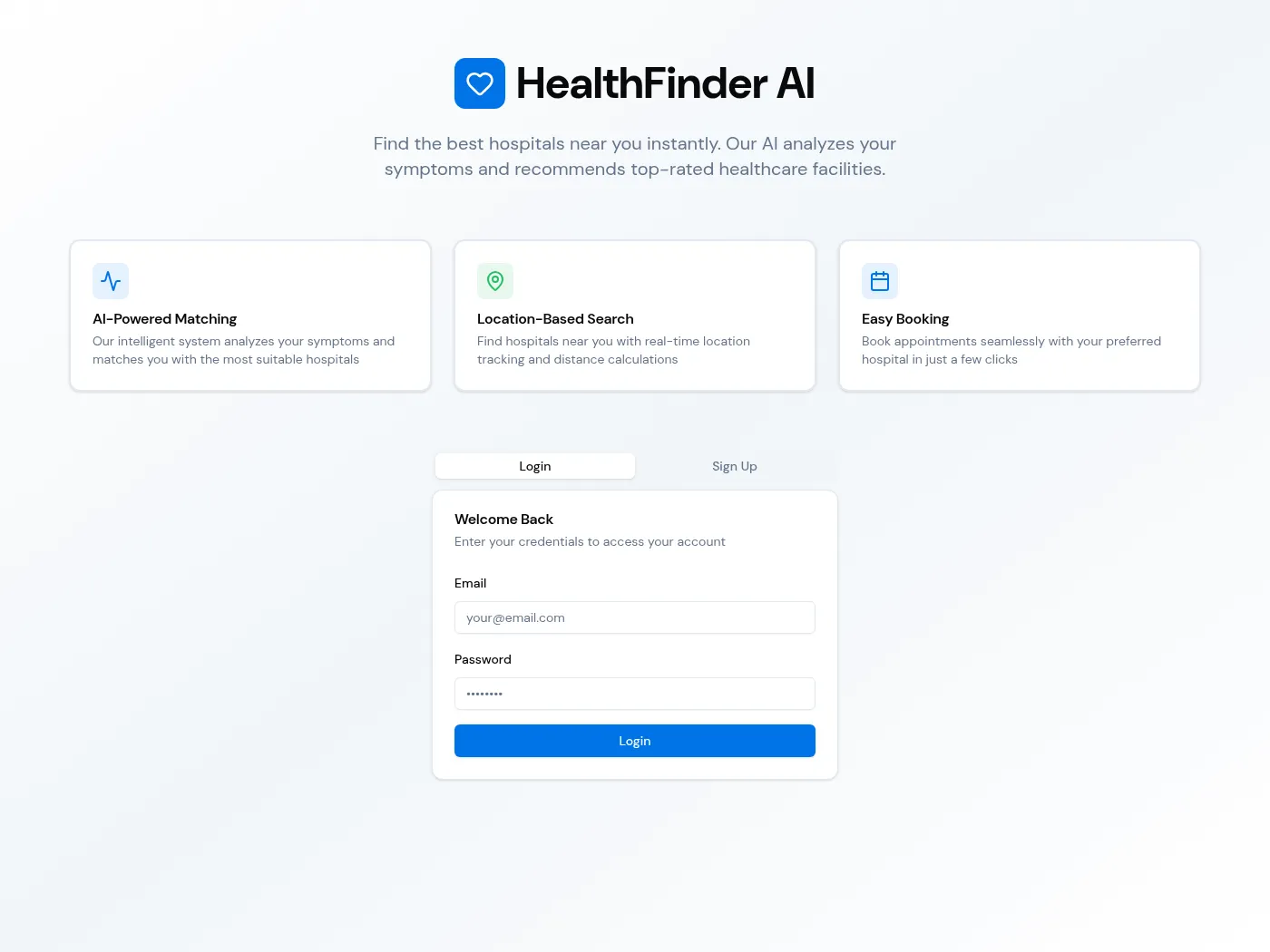 HealthFinder AI