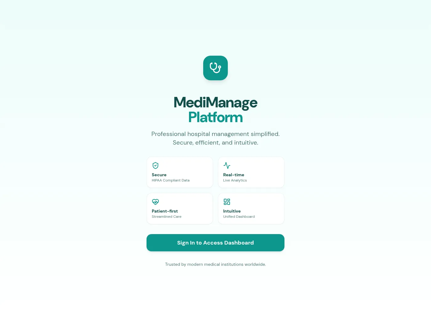 MediManage Platform