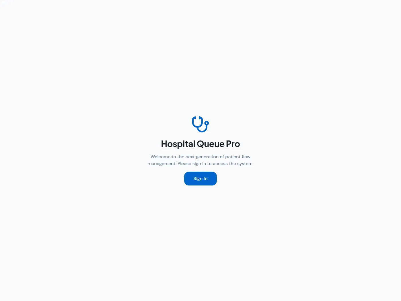 Hospital Queue Pro
