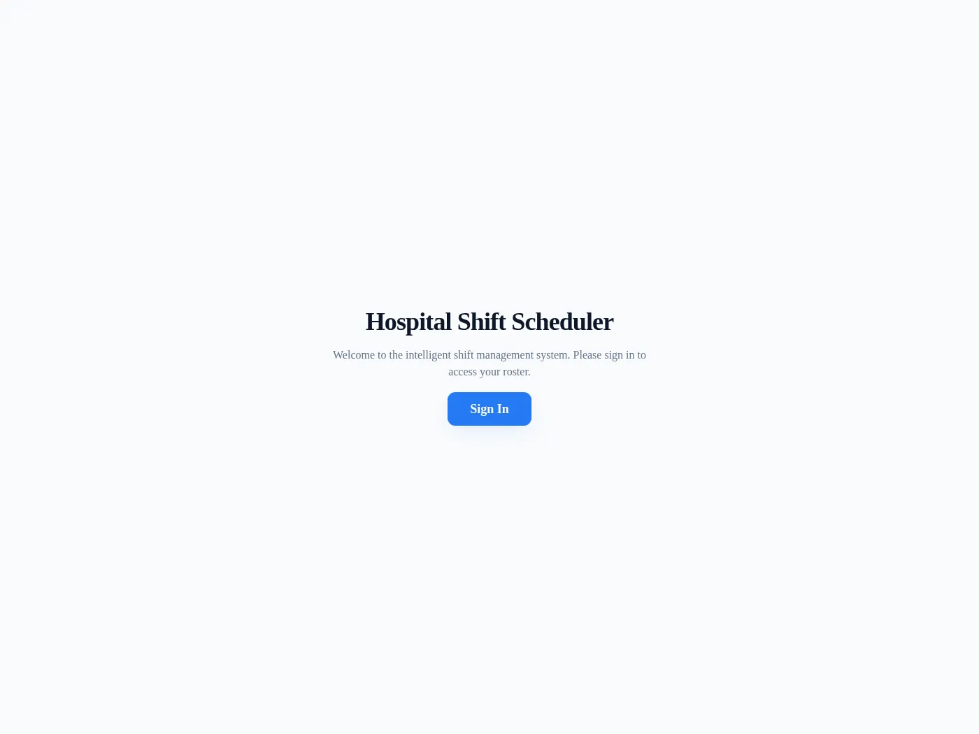 ShiftSmart Hospitals