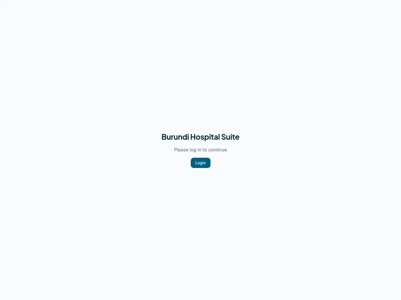 Burundi Hospital Suite
