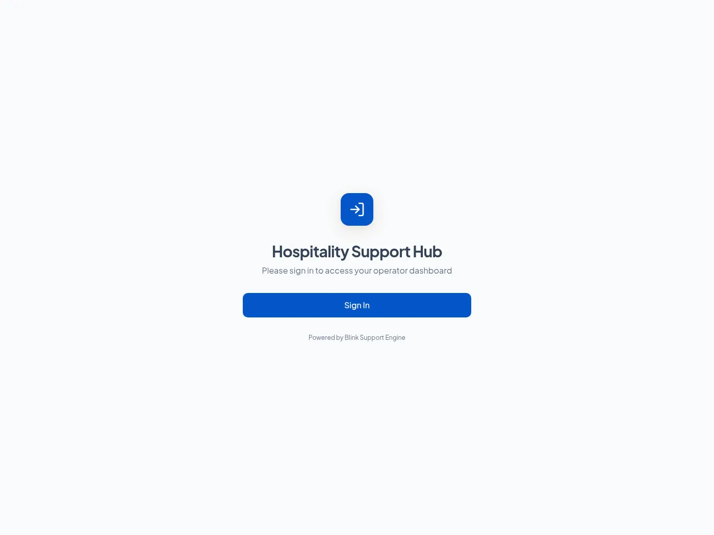 Hospitality Support Hub