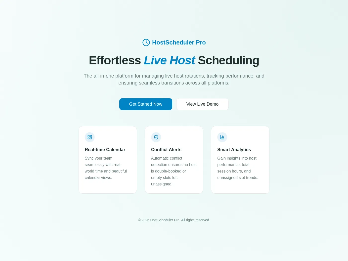 Host Scheduler Pro