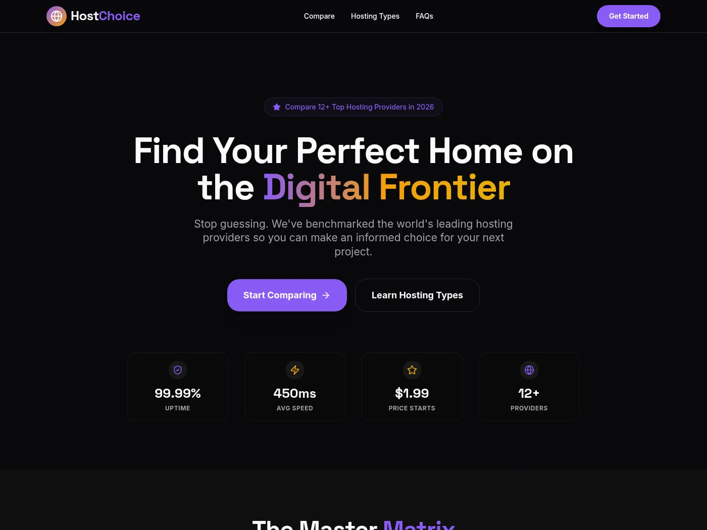 HostChoice Compare Page
