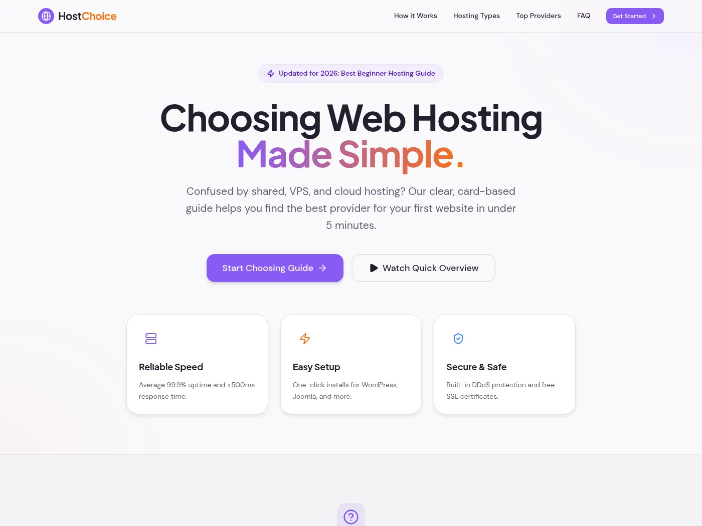 HostChoice Web Hosting Guide