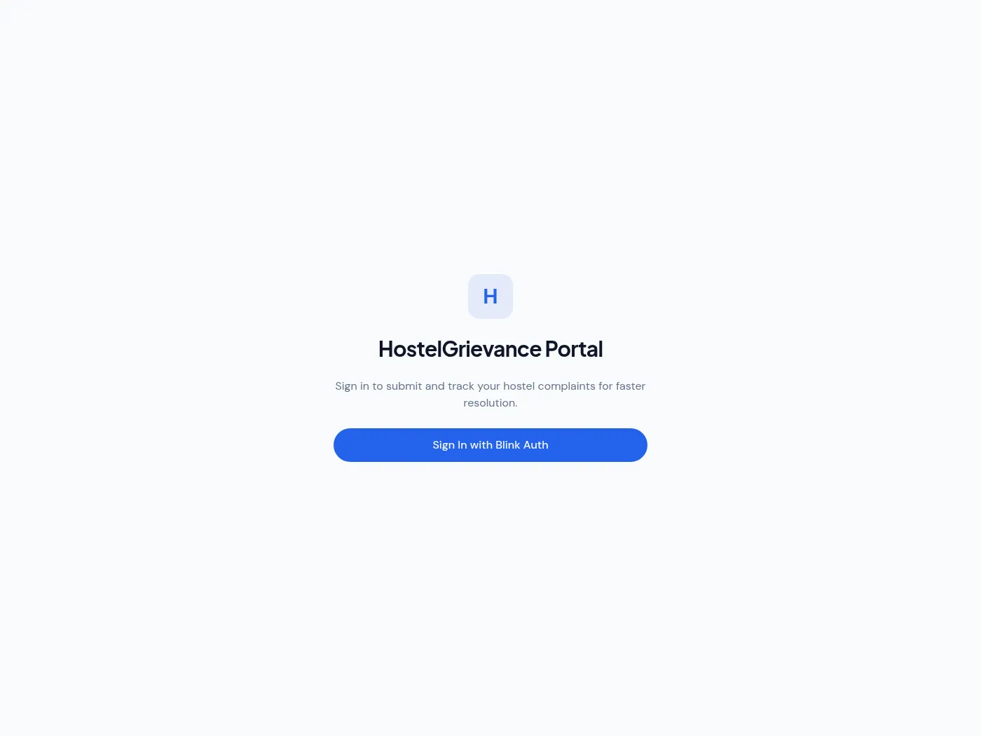 HostelGrievance Portal