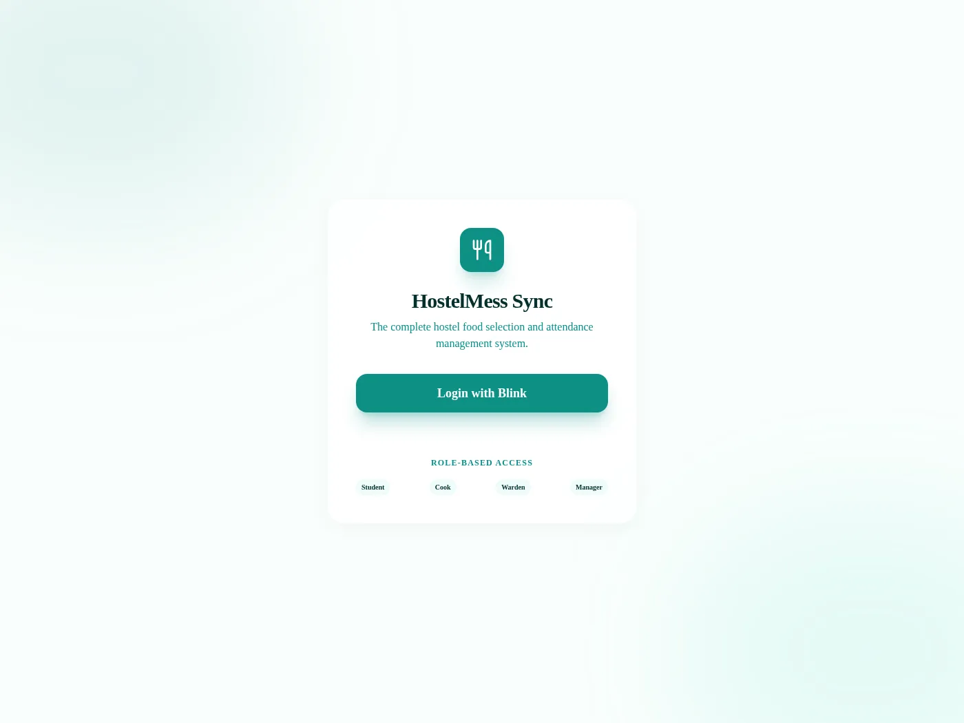 HostelMess Sync