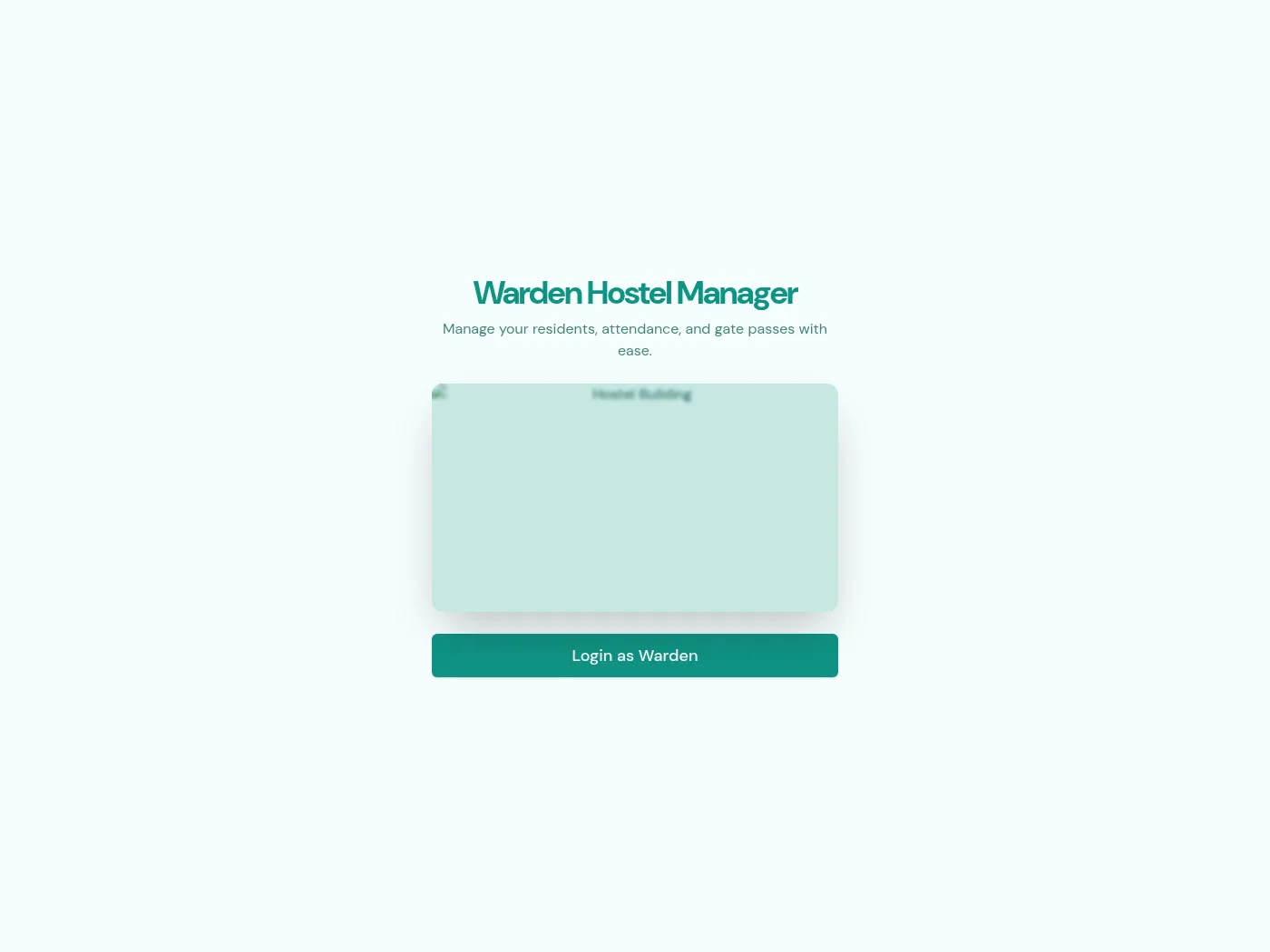 Warden Hostel Manager