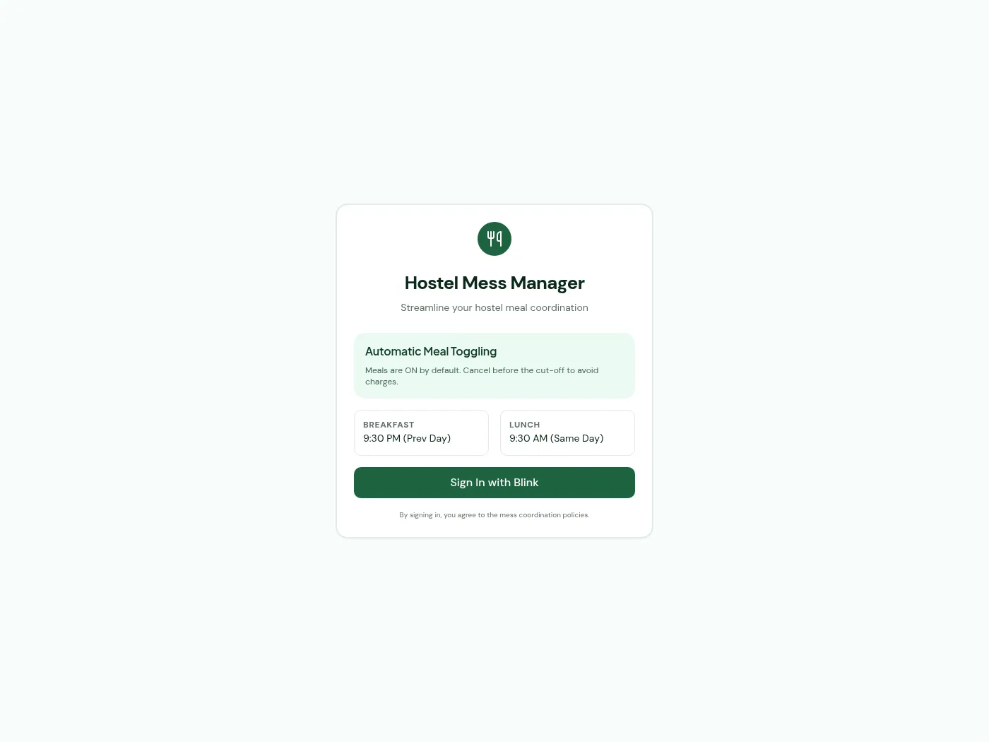 Smart Hostel Mess Manager