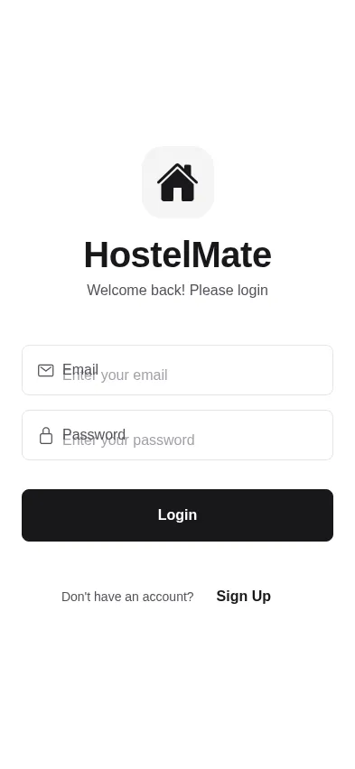 HostelMate Mobile App