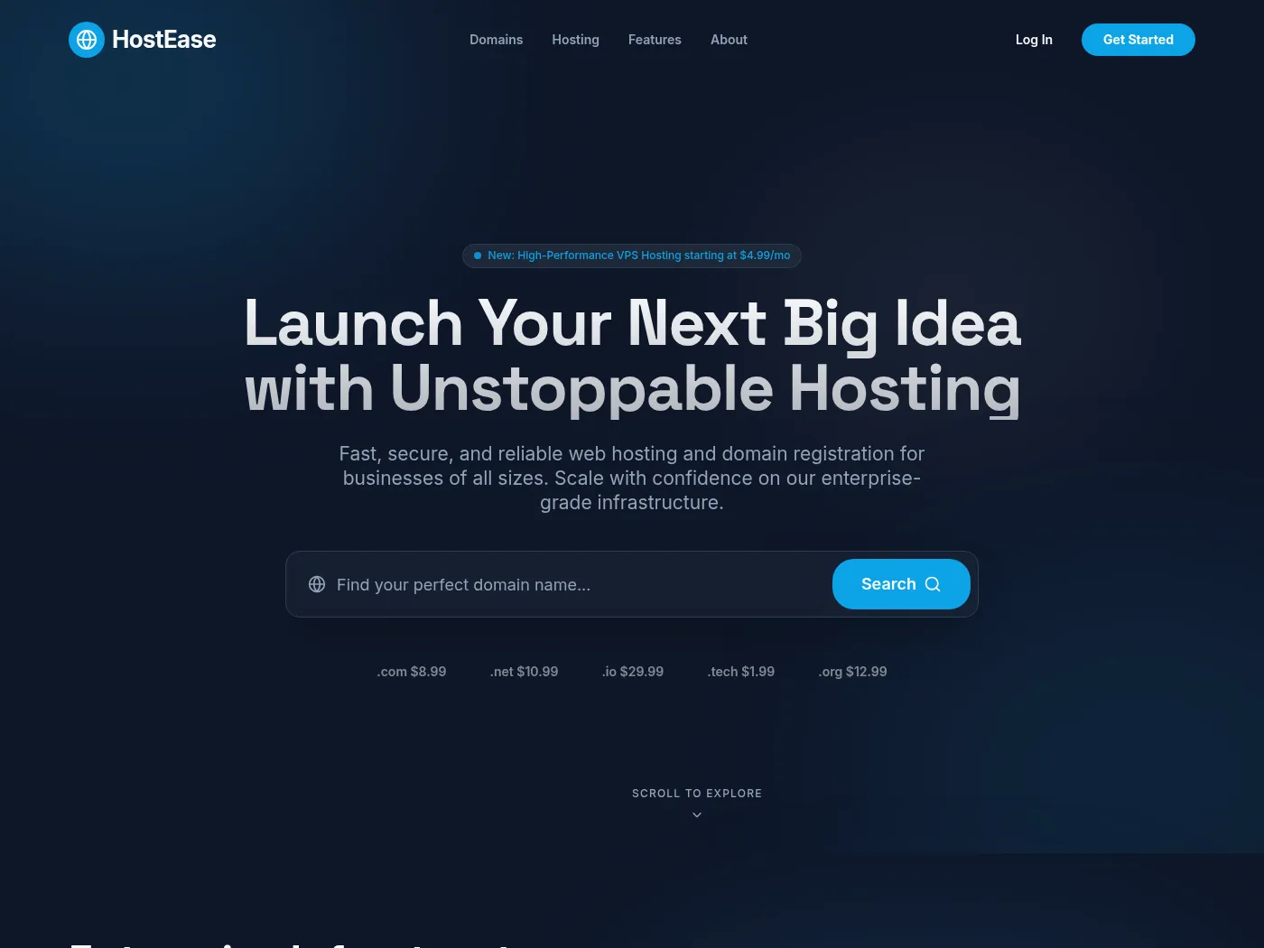HostEase Web Portal