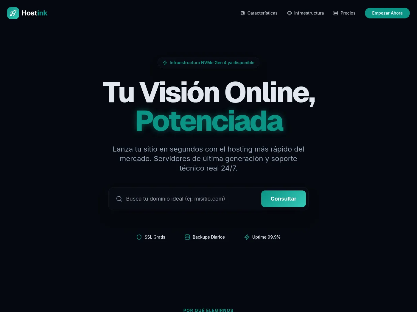 Hostink Web Portal