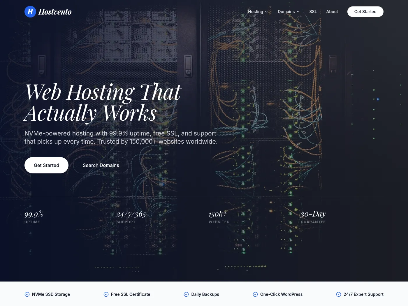 Hostvento Hosting Website