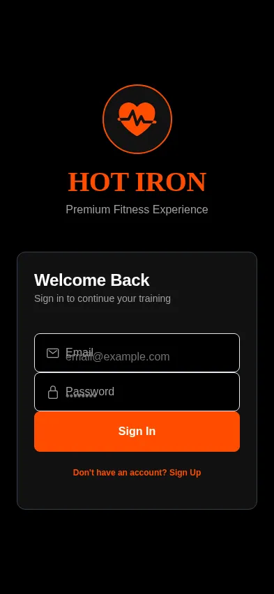 Hot Iron Fitness App