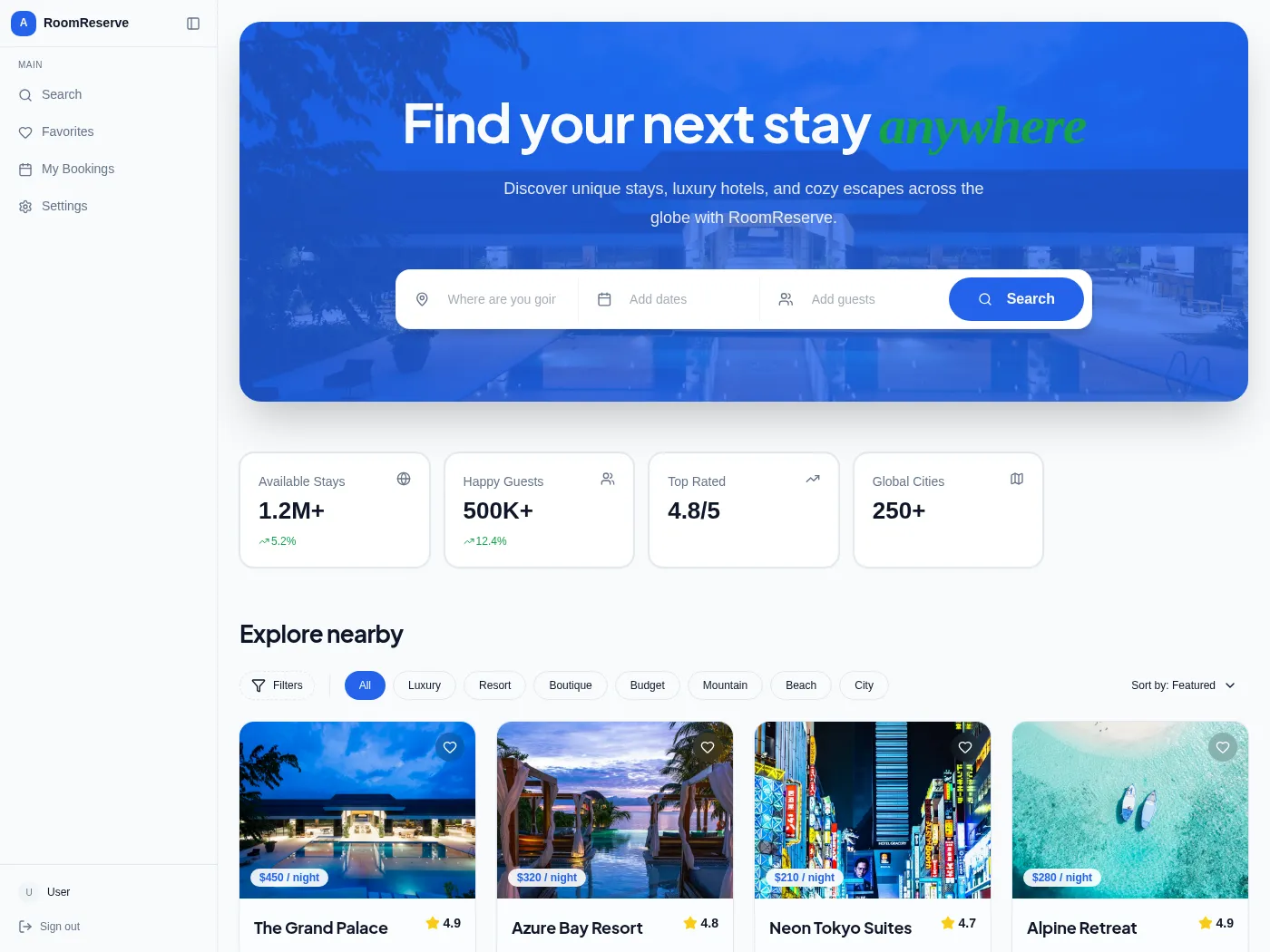 RoomReserve App