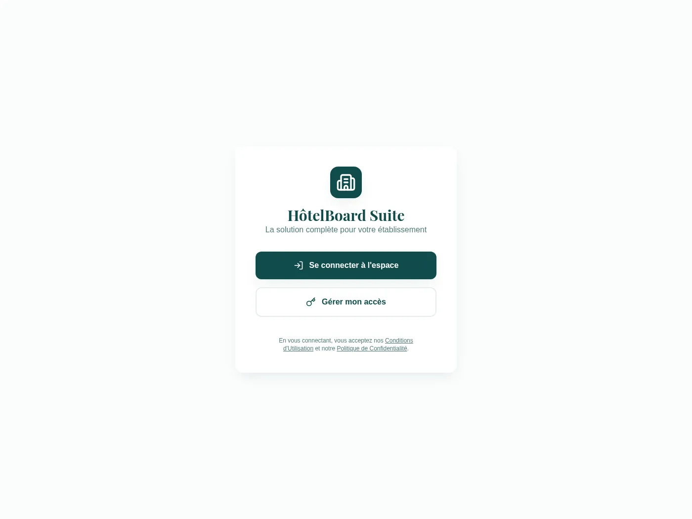 HôtelBoard Suite