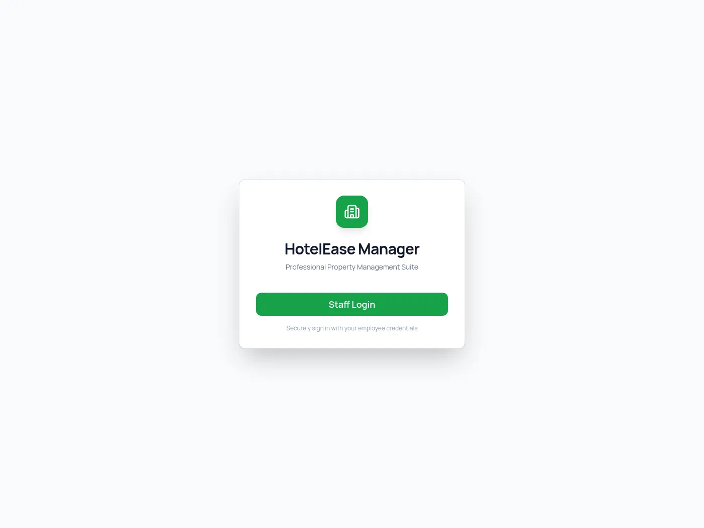 HotelEase Manager