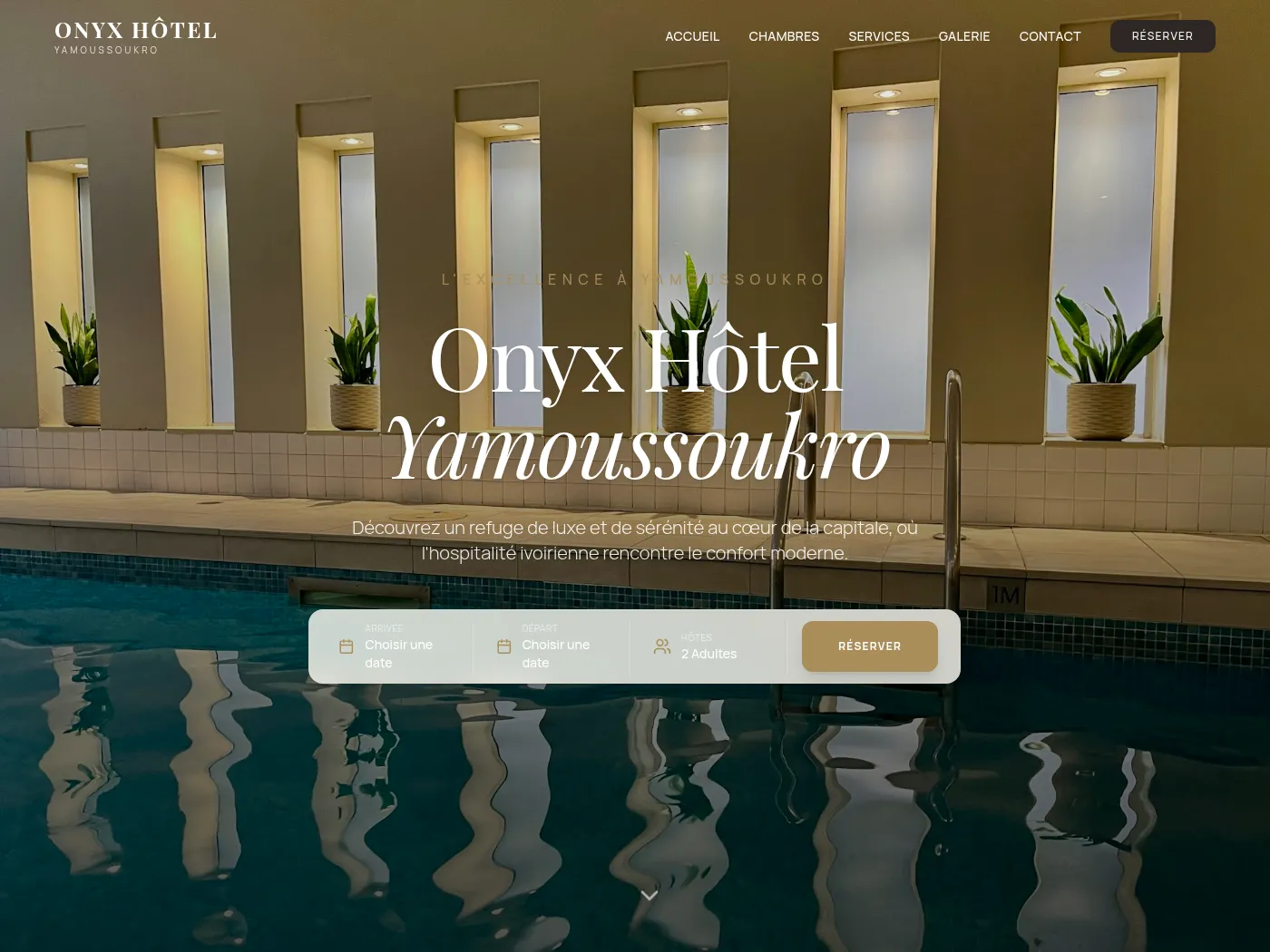 Hotel Luxe Landing Page