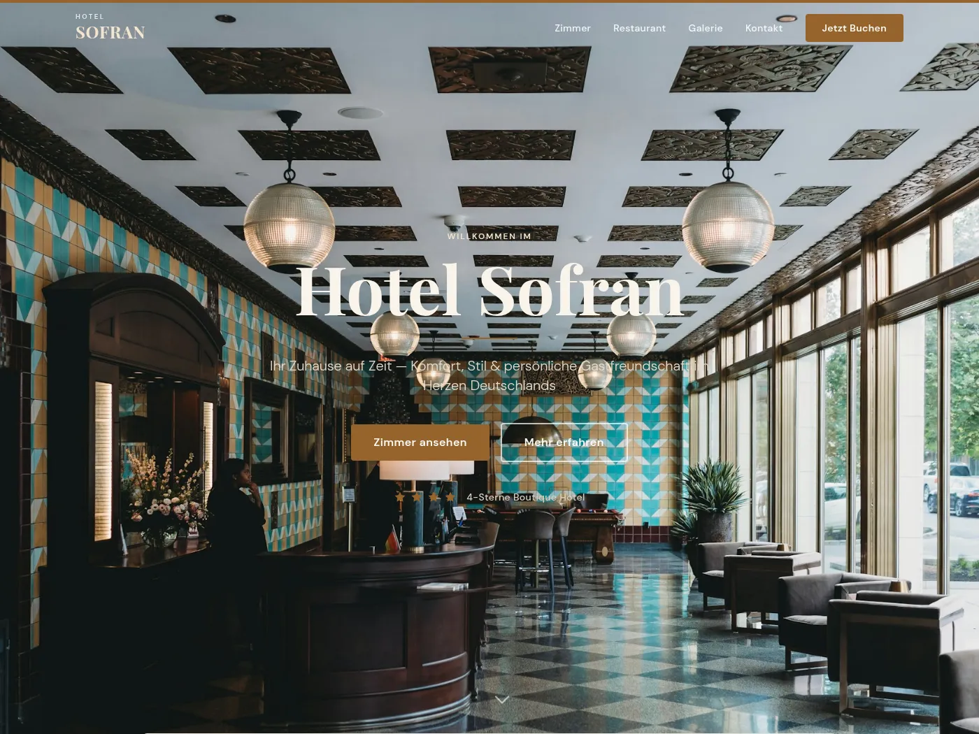Hotel Sofran Web Demo