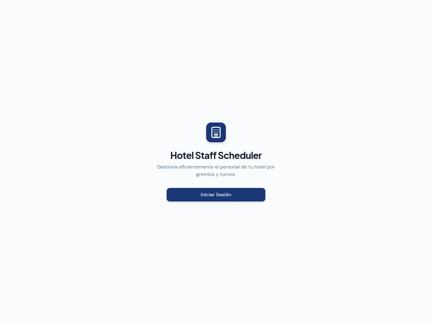 Hotel Staff Scheduler