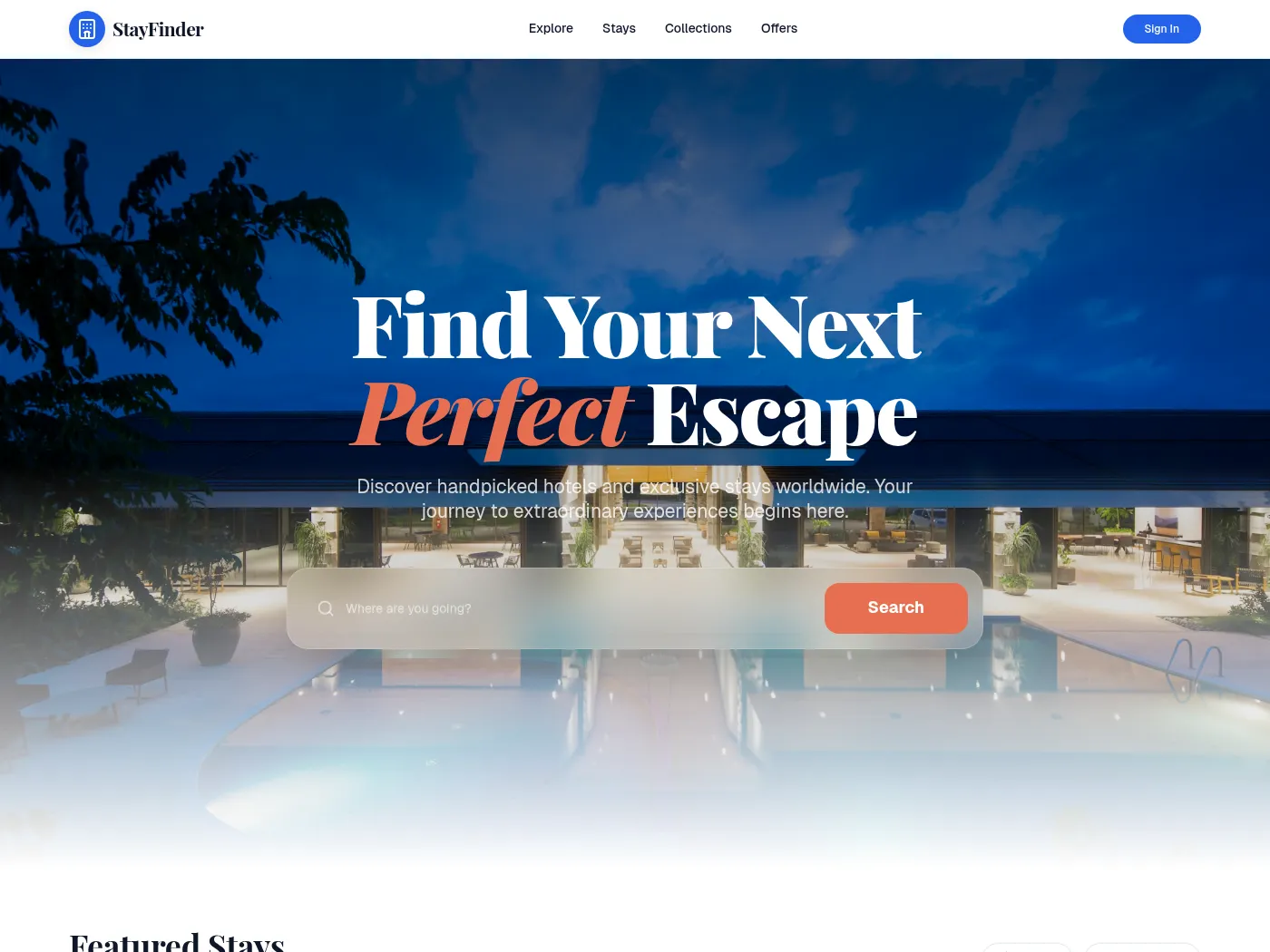 StayFinder Hotel Hub