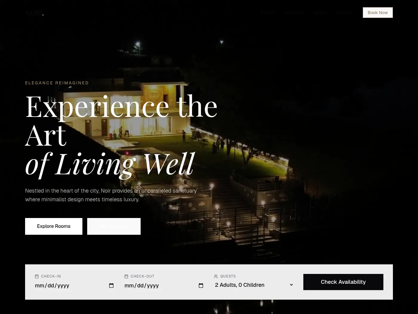 Hotel Web Page