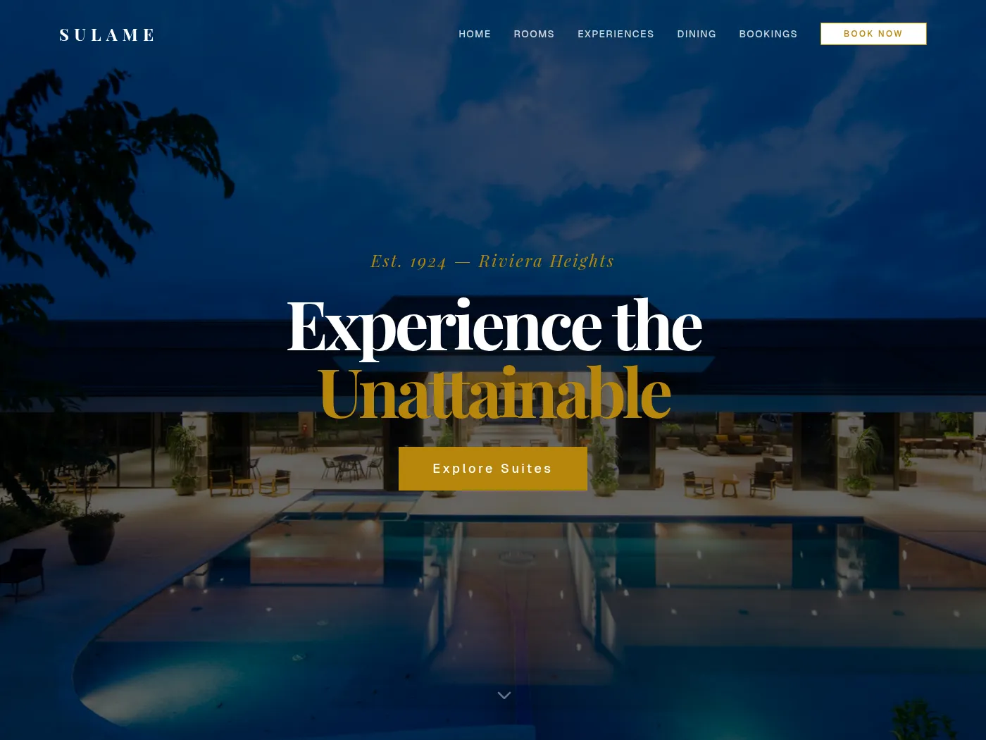 G+6 Star Hotel Website