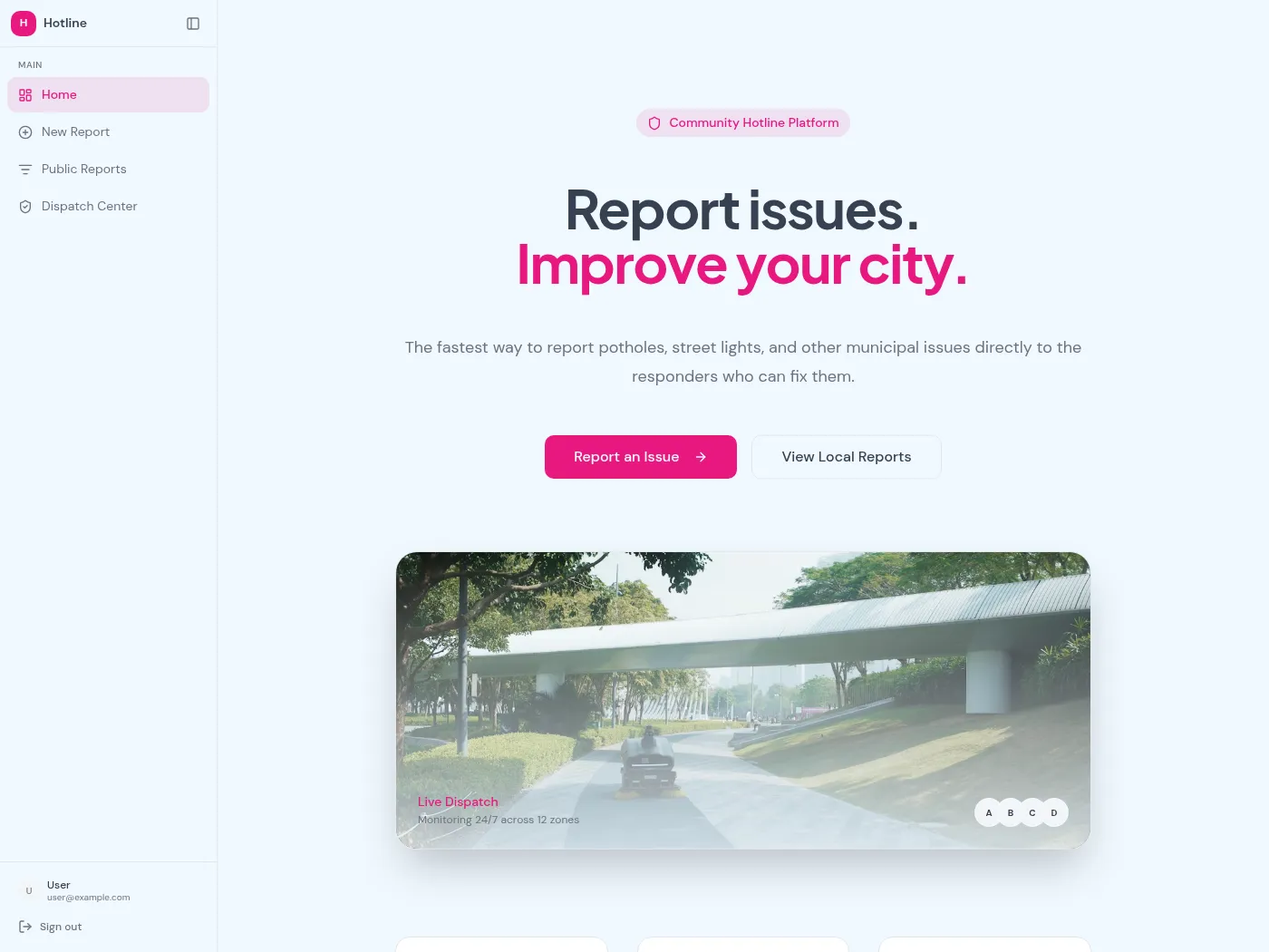 GeorgetownCity Council Reporting App