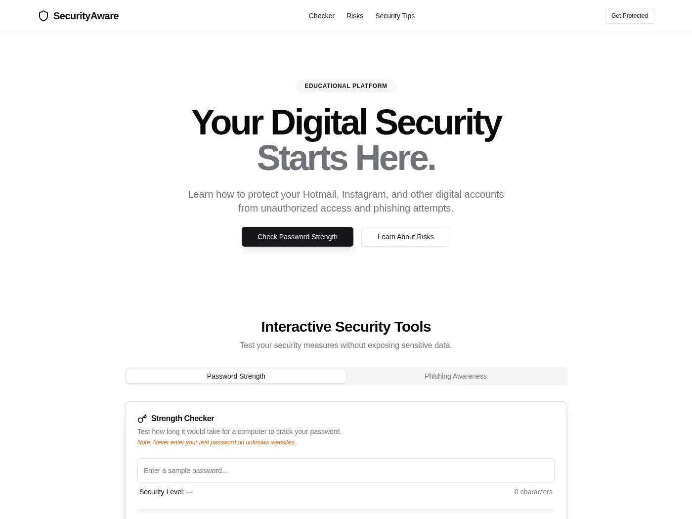 Hotmail Account Security Checker