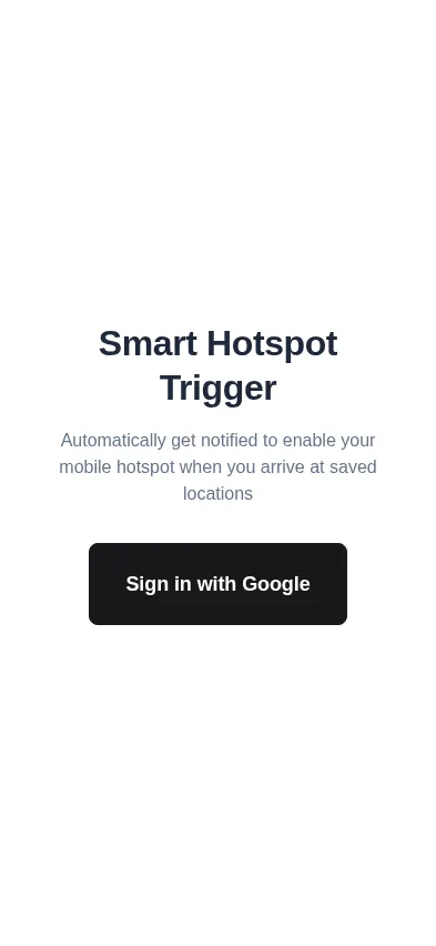 Smart Hotspot Trigger