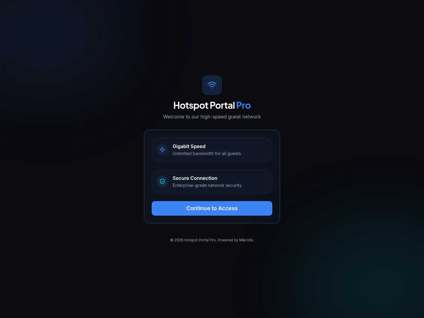 Hotspot Portal Pro