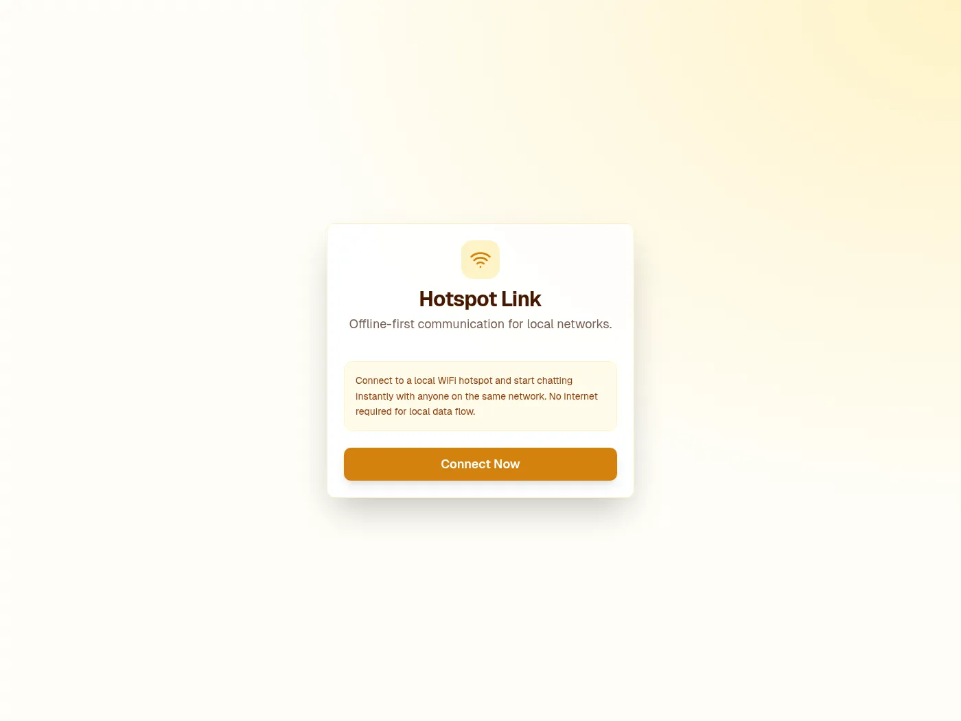 Hotspot Chat Link