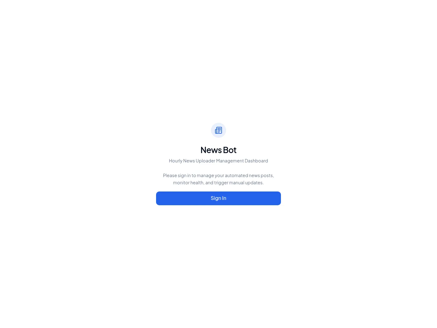 Hourly News Uploader