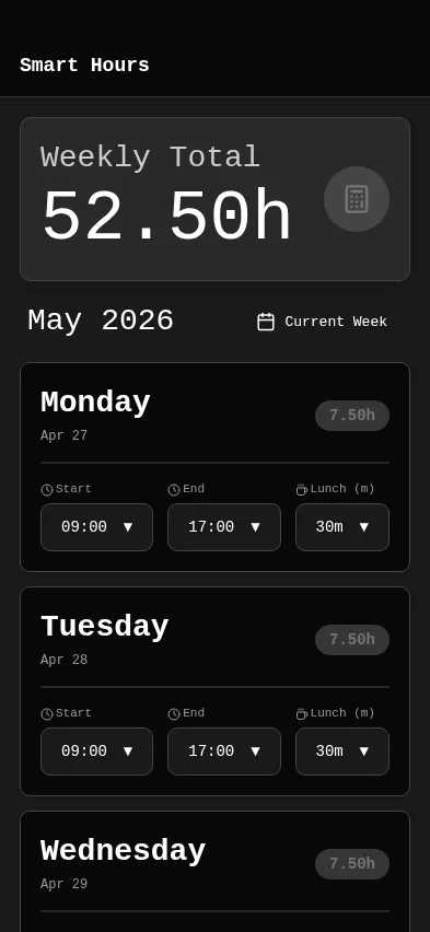 Smart Hours Tracker