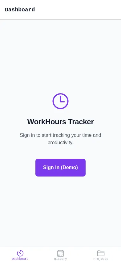WorkHours Tracker