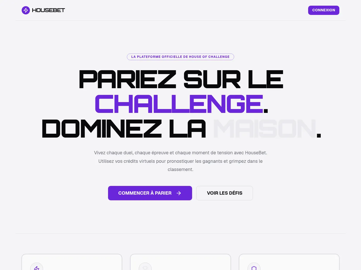 HouseBet Challenge